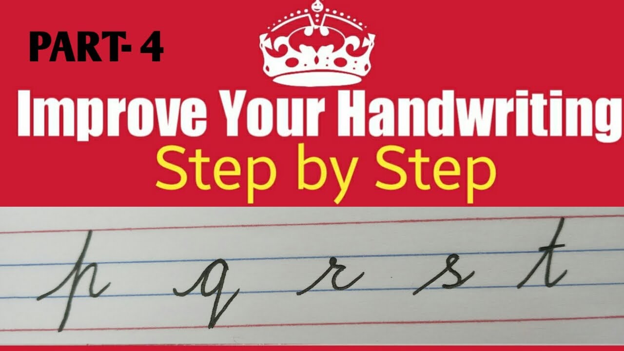 The best way to improve handwriting is to emphasize on formation of ...