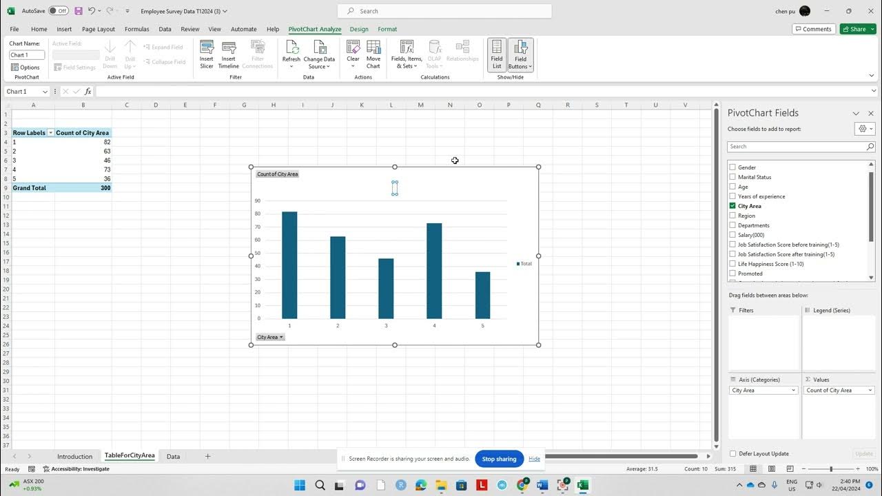 Summary of categorical data using tables and graphs (Task 2) - YouTube