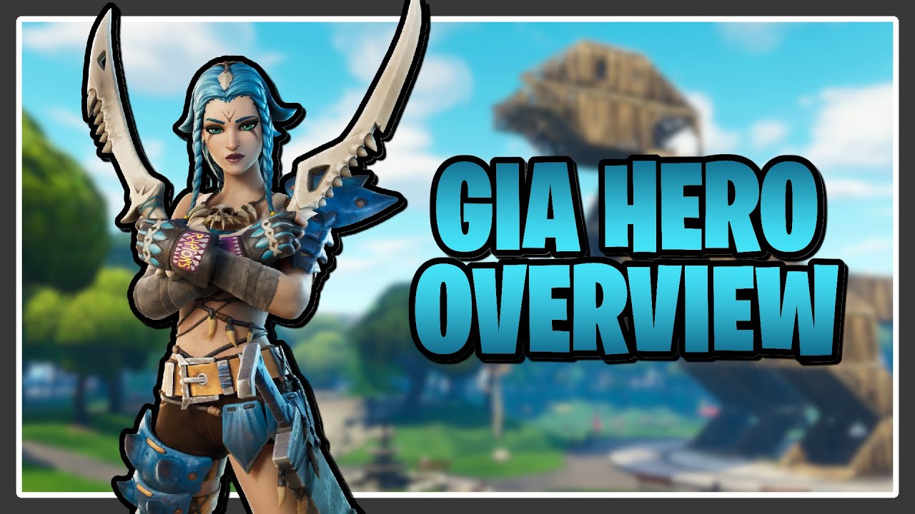 Gia Hero Review! The *NEW* OUTLANDER in Fortnite Save the World! - YouTube