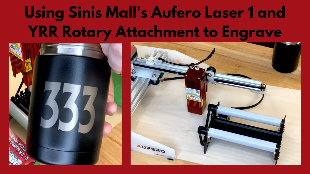 Sinis Mall's Aufero Laser 1 and YRR Rotary Attachment - YouTube