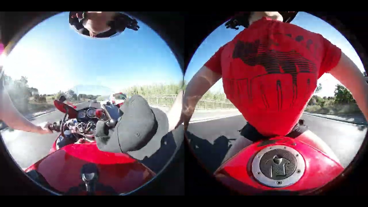 motociclista pazzo corre e impenna su una moto sportiva Motorcycle ...