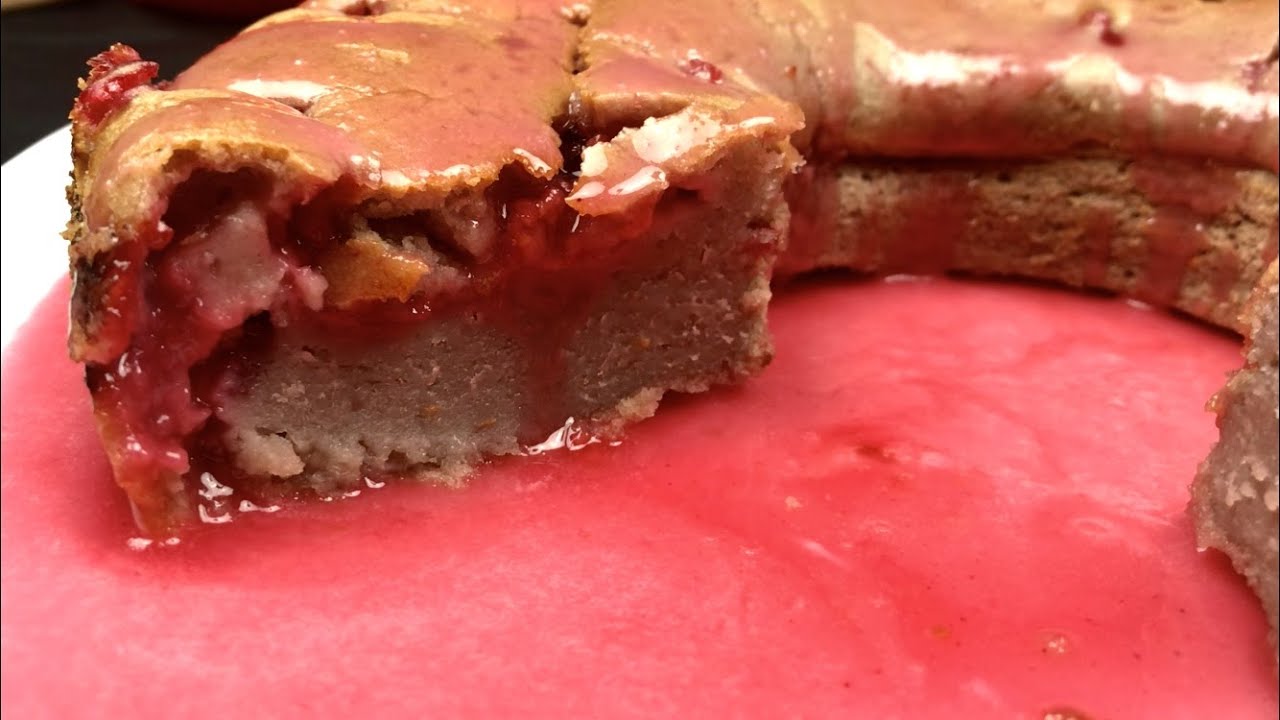 Perfectly Moist Raspberry Cake with Raspberry Glaze - YouTube