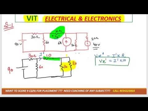 Btech cse 1st year|MODULE-1 SUPERPOSITION THEOREM (Basic to end) solved problem (concept ...