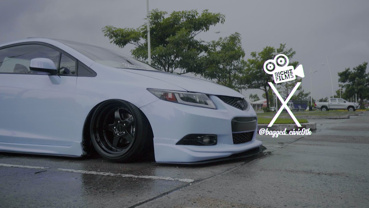 Static's Dead - bagged Honda Civic Coupe 9th generation - YouTube