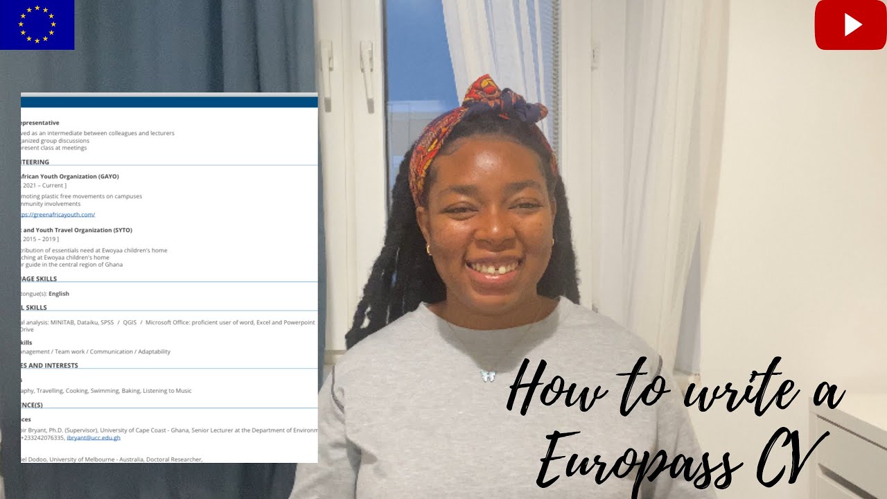 How to write a Europass CV to win an Erasmus Mundus Scholarship. # ...