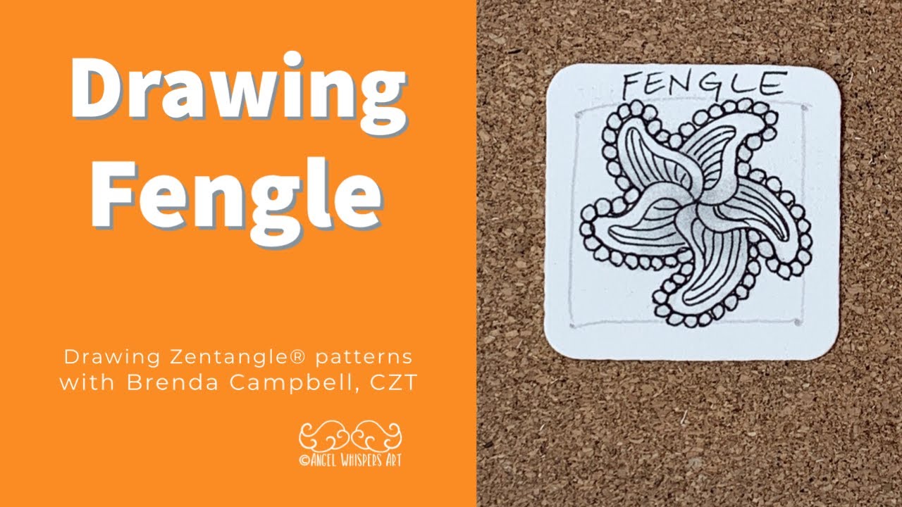 Zentangle® Patterns | Angel Whispers Art | Fengle - YouTube