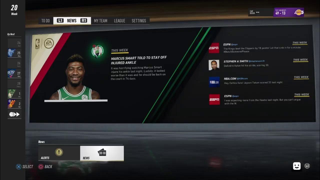 NBA Live 19|Los Angeles Lakers - LAL (48-13) x MIL (44-15) | March 1st, Game #62! - YouTube