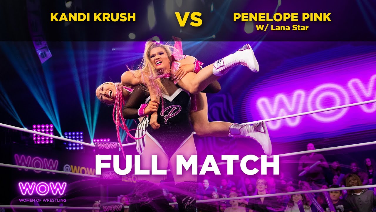 Kandi Krush vs Penelope Pink (w/ Lana Star) | WOW - Women Of Wrestling ...