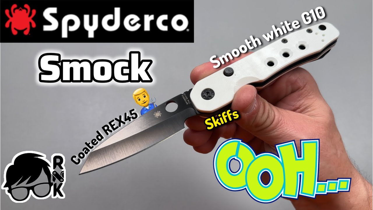 Unboxing/Skiffing my GPKnives Exclusive Spyderco hollow grind REX45 in ...