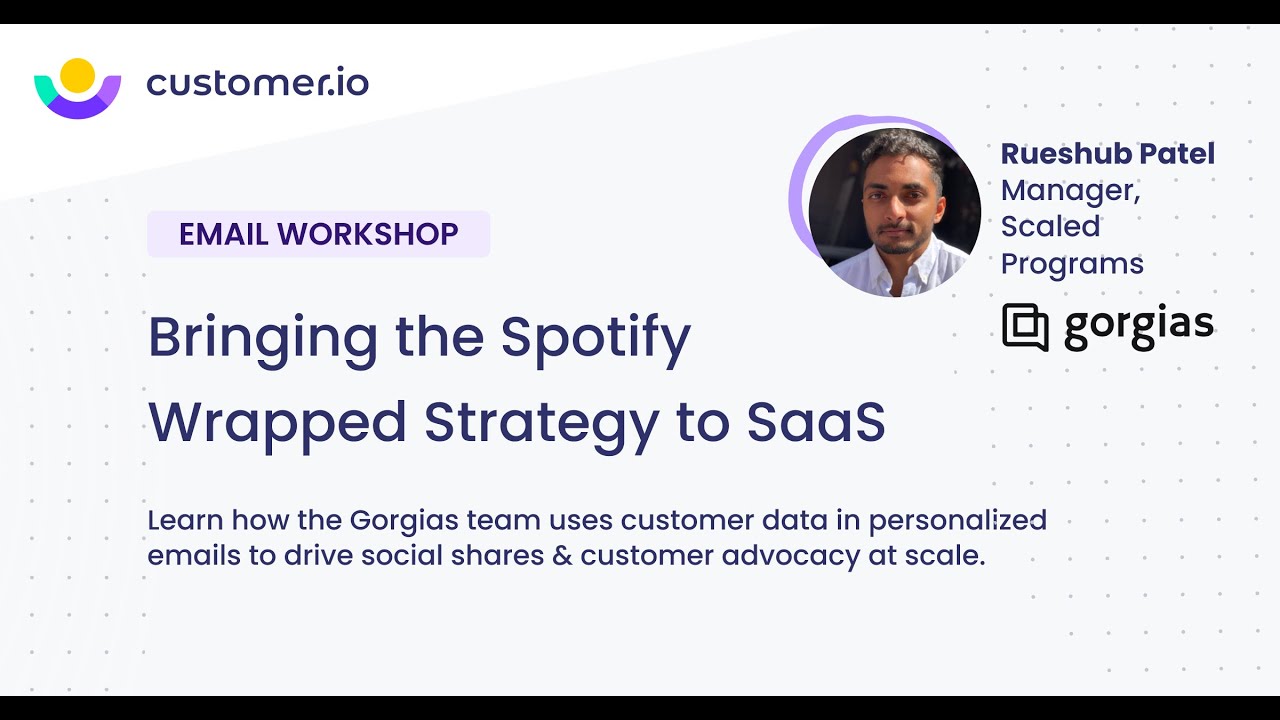 Email Workshop - Bringing the Spotify Wrapped Strategy to SaaS - YouTube