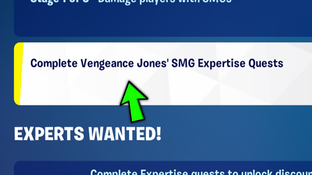 Complete Vengeance Jones' SMG Expertise Quests - YouTube