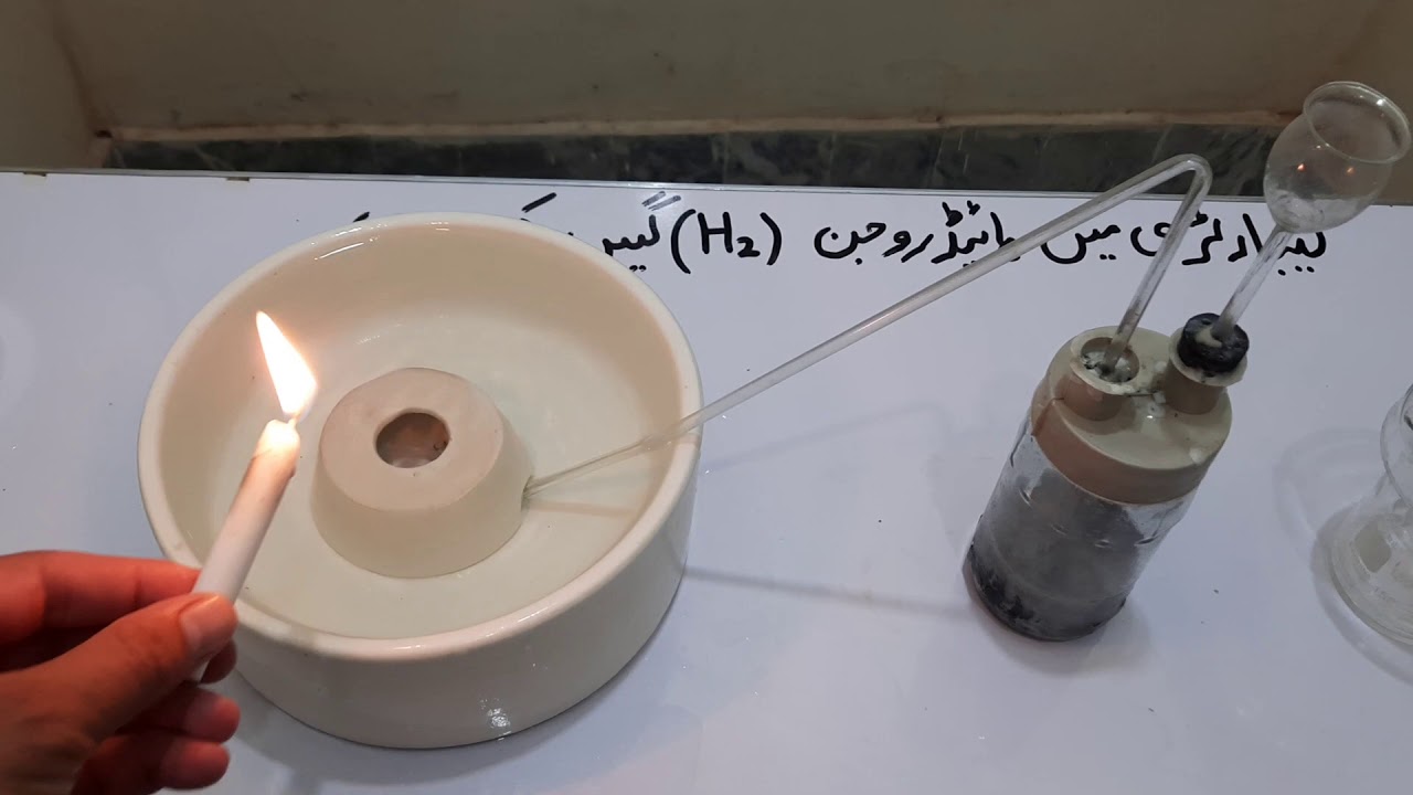 Explosion of Hydrogen Gas in the Laboratory - YouTube
