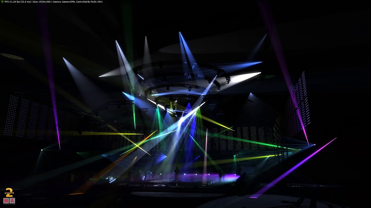 Eve『廻廻奇譚』MA3D LightingShow - YouTube