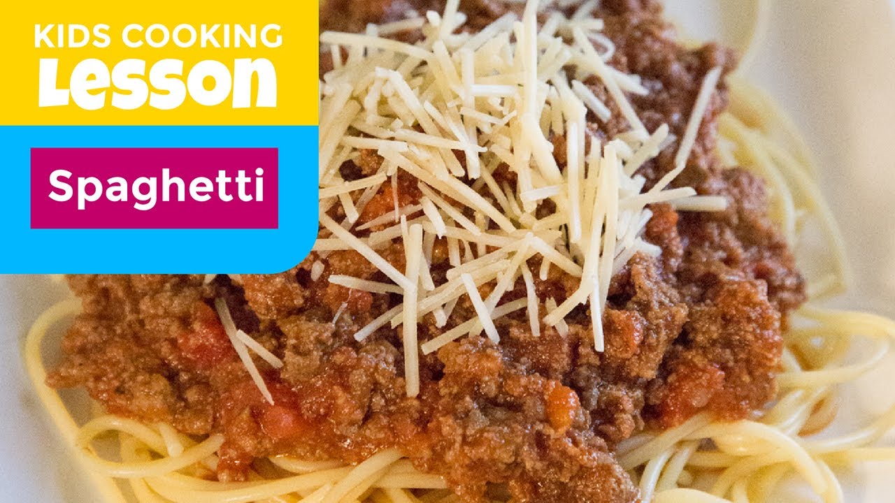 SCHOOL CANCELLATION Kids Cooking Lessons - How to Make Spaghetti - YouTube