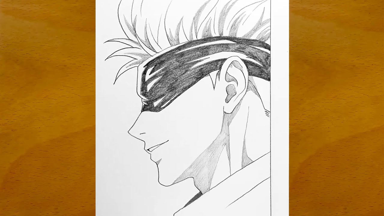 How to draw Gojo Satoru step by step || Gojo drawing from Jujutsu ...