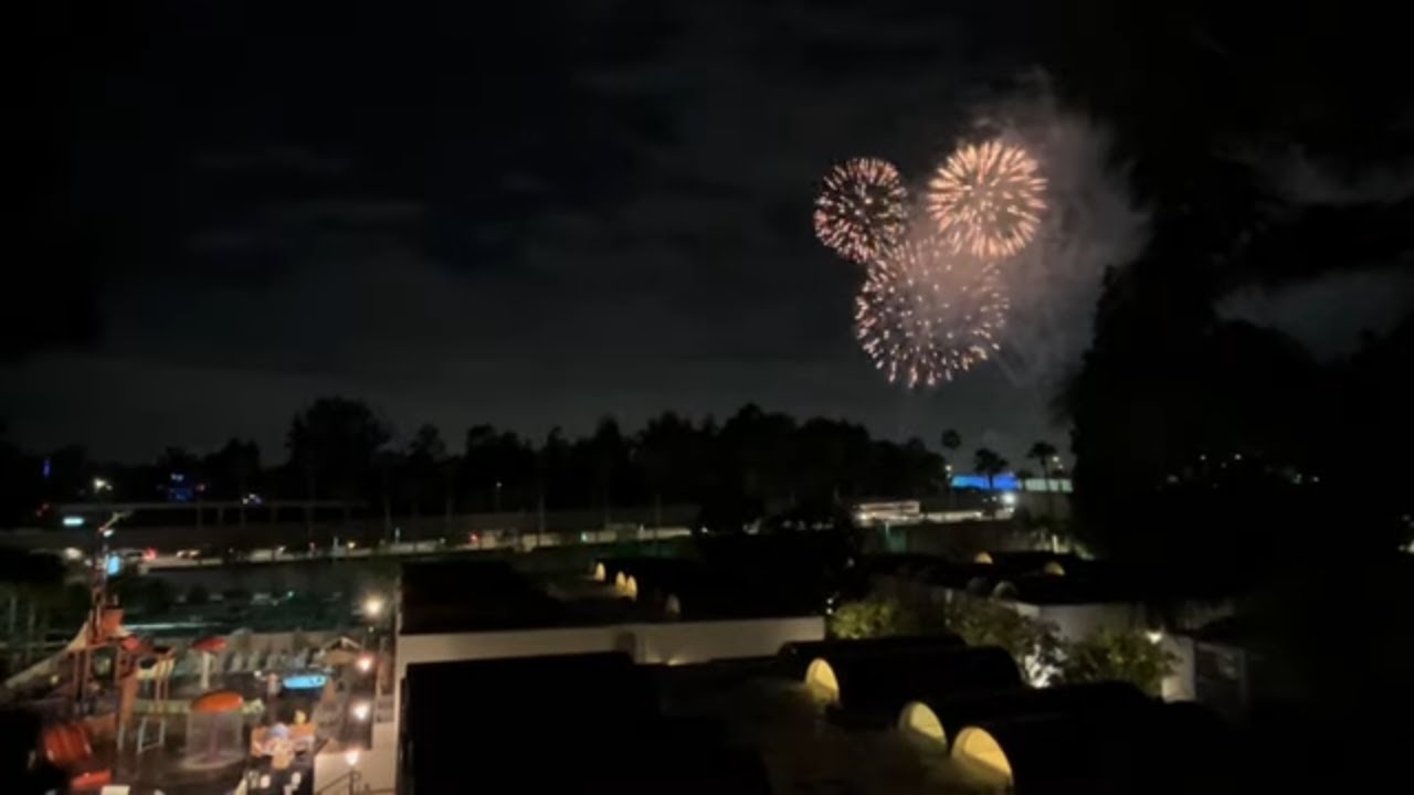Disneyland Firework Show with HIDDEN Mickey Fireworks (9min. mark) as ...