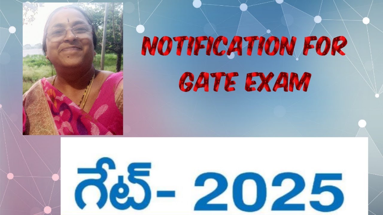 GATE notification - YouTube