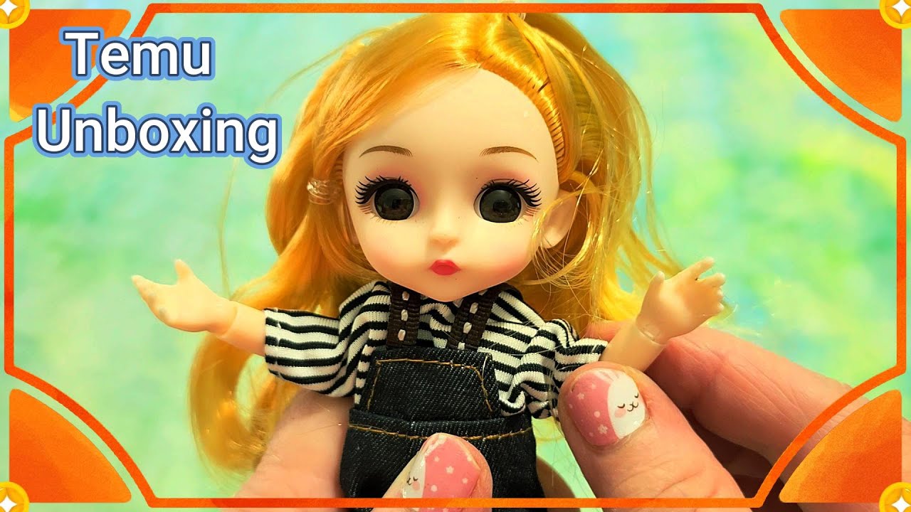 Look at this ADORABLE little Ball Jointed Doll from Temu (Unboxing ...