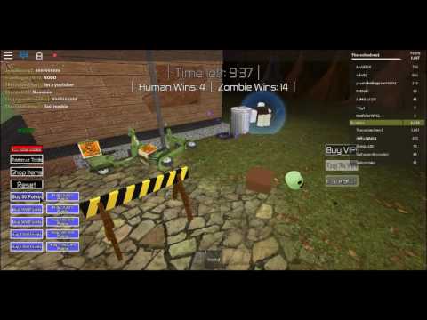 roblox humans vs zombies - YouTube