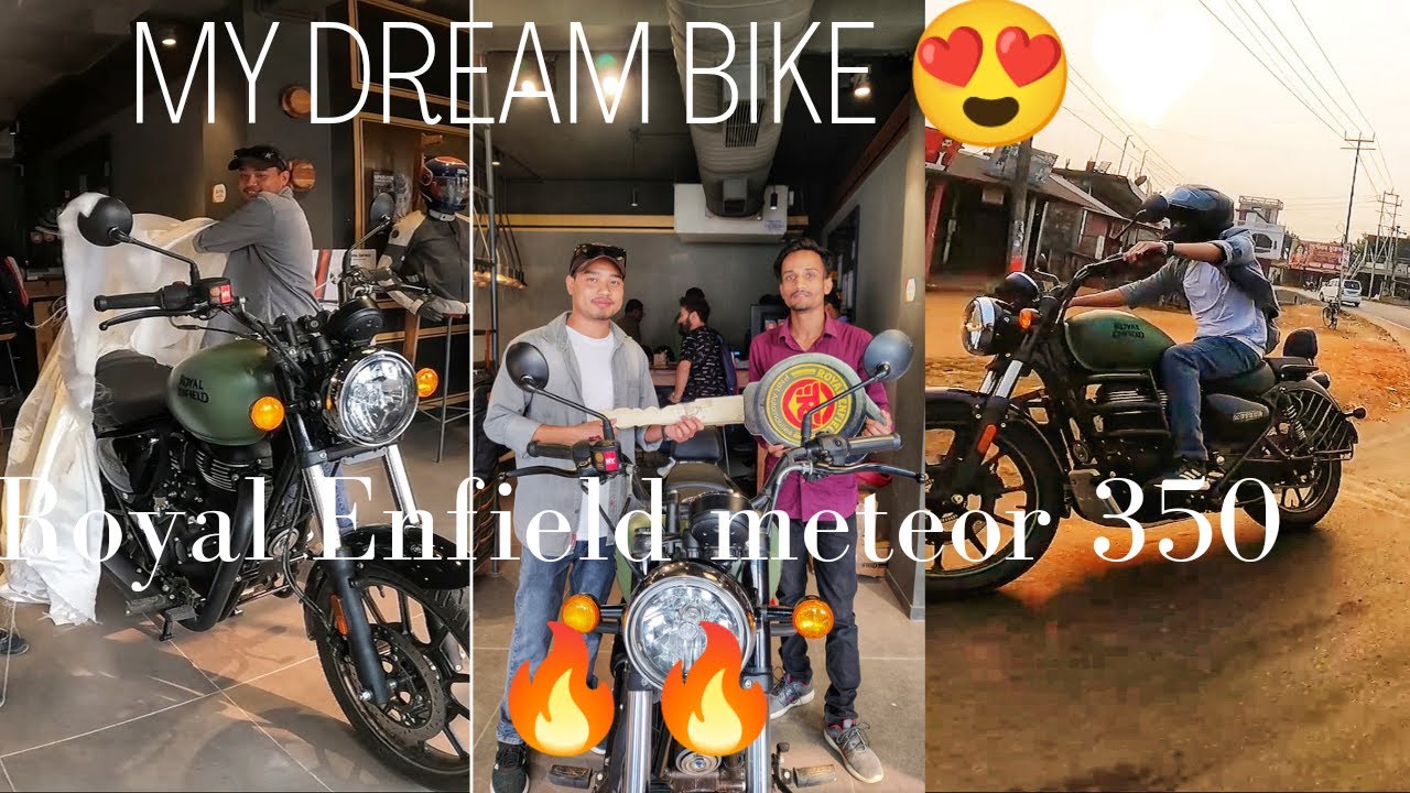Royal enfield meteor 350 fireball matt green taking delivery 😍🔥 - YouTube