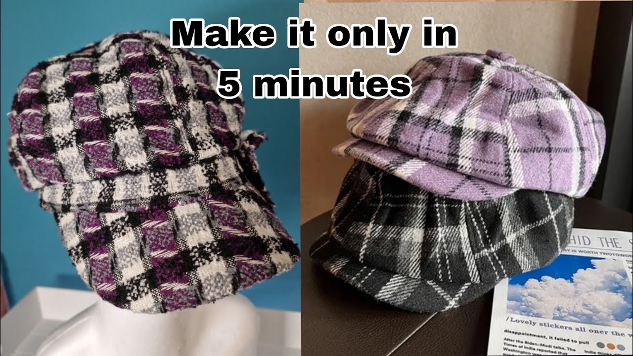 How to make baby cap in easiest way/new style cap cutting and stitching ...