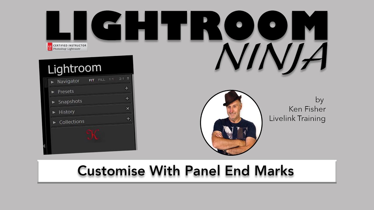 Lightroom Tutorial Customising the Interface with Panel End Marks - YouTube