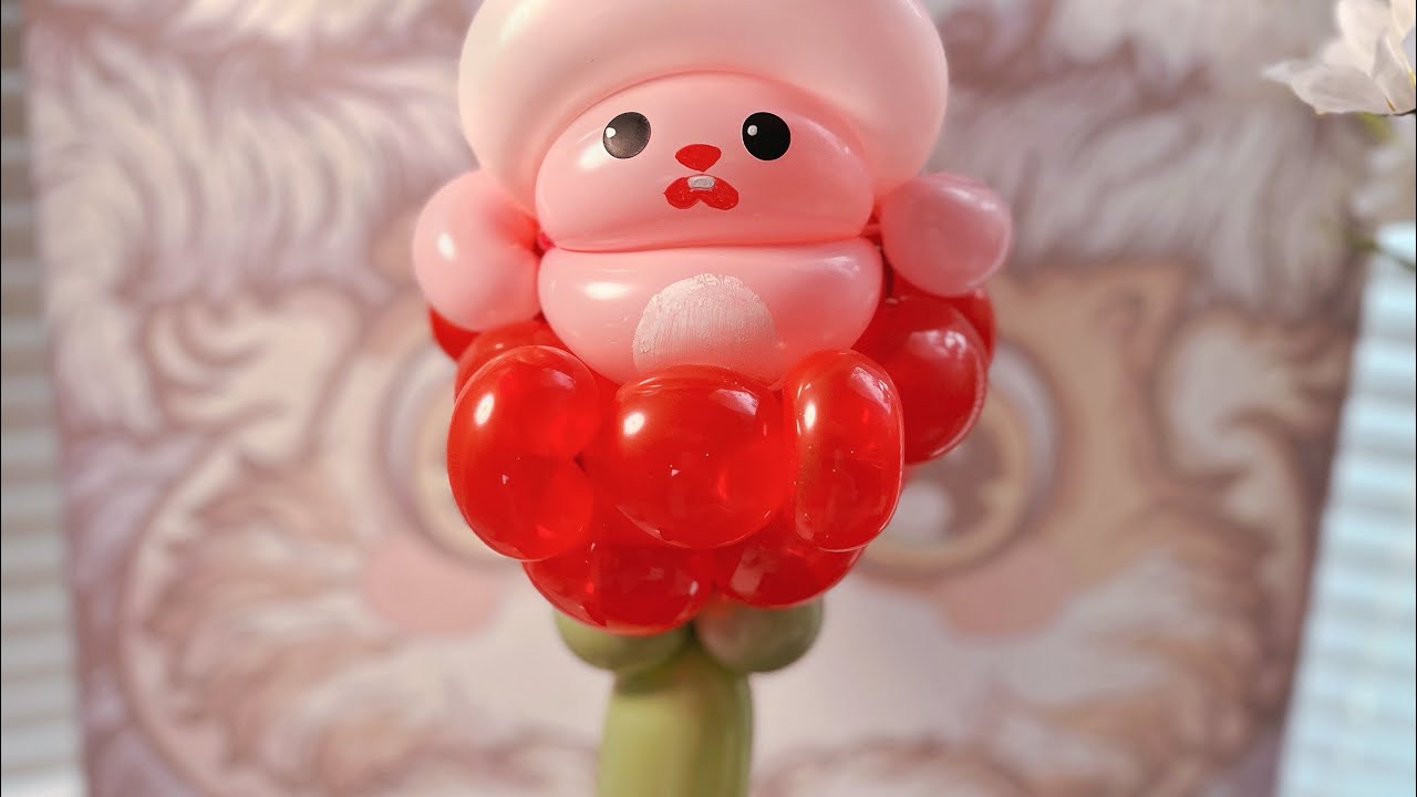How to make a balloon animal, a flower tutorial，气球花抱loopy教程。 - YouTube