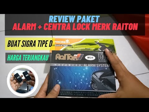 Review Paket Alarm + Centra Lock Raiton untuk SIGRA D 2021 - YouTube