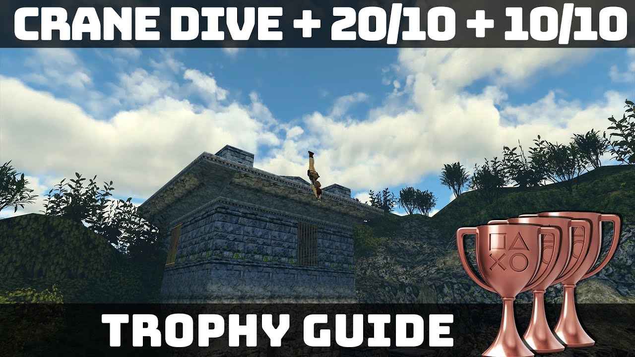 Tomb Raider II Remastered - Crane Dive + 20/10 + 10/10 (Bronze Trophies) - YouTube