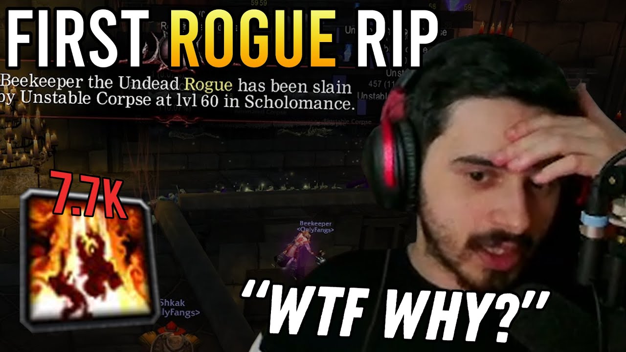 Onlyfangs First Level 60 Rogue Has Died... - YouTube