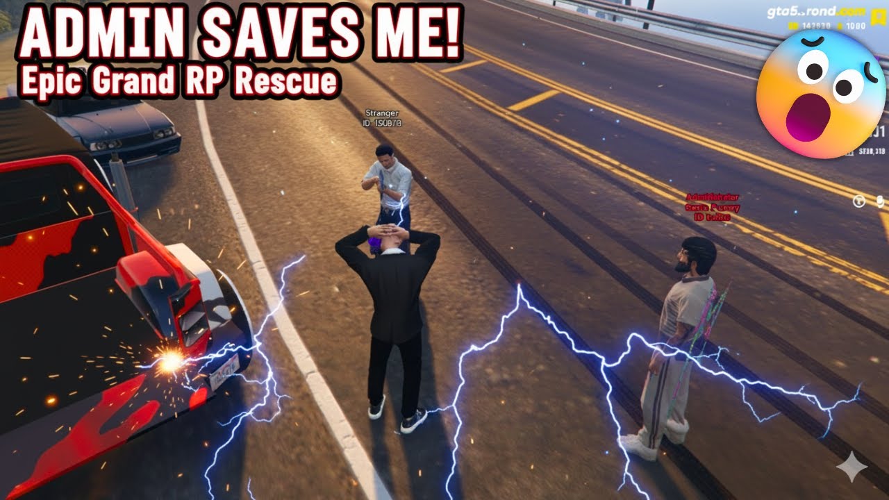 😱 2 Guys Tried to Rob Me in Grand RP | But an 👮‍♂️ Admin Saved Me ...