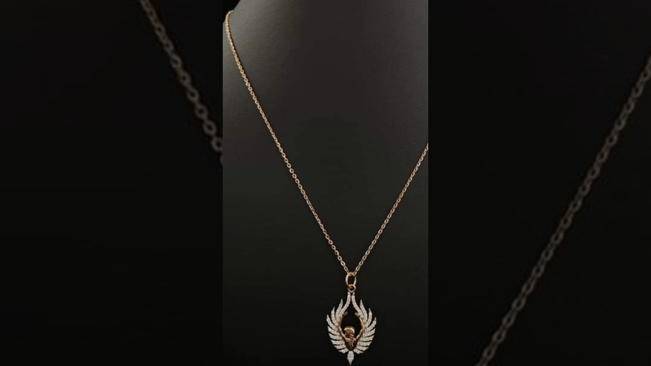 Fancy gold neck chain design s #gold - YouTube