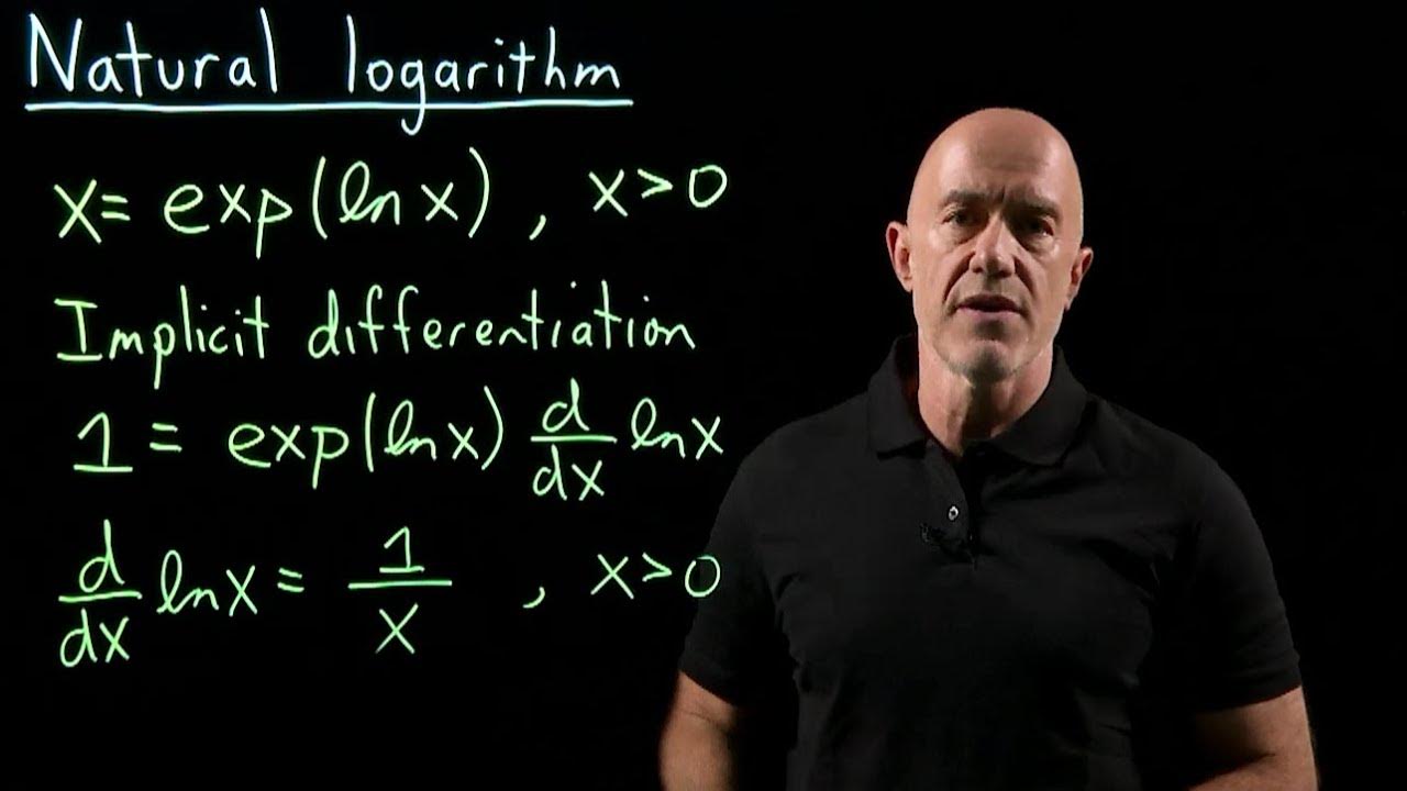 Derivative of the Natural Logarithm | Lecture 17 | Calculus for Engineers - YouTube