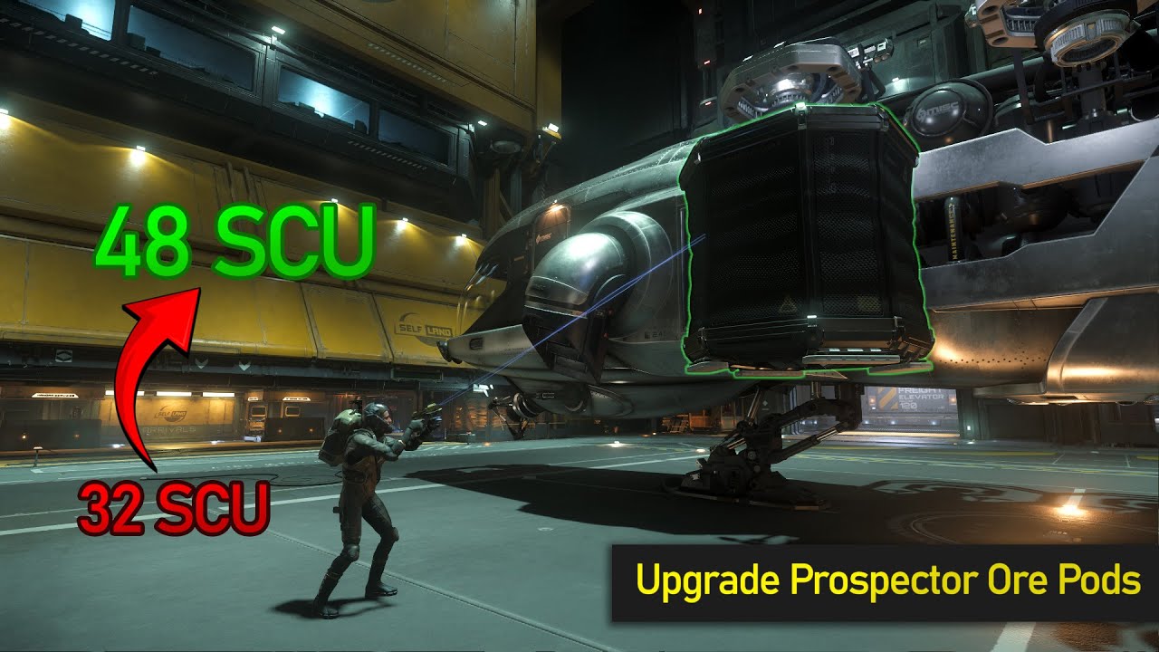 How To Upgrade Mining Ore Pods On Prospector In Star Citizen - YouTube