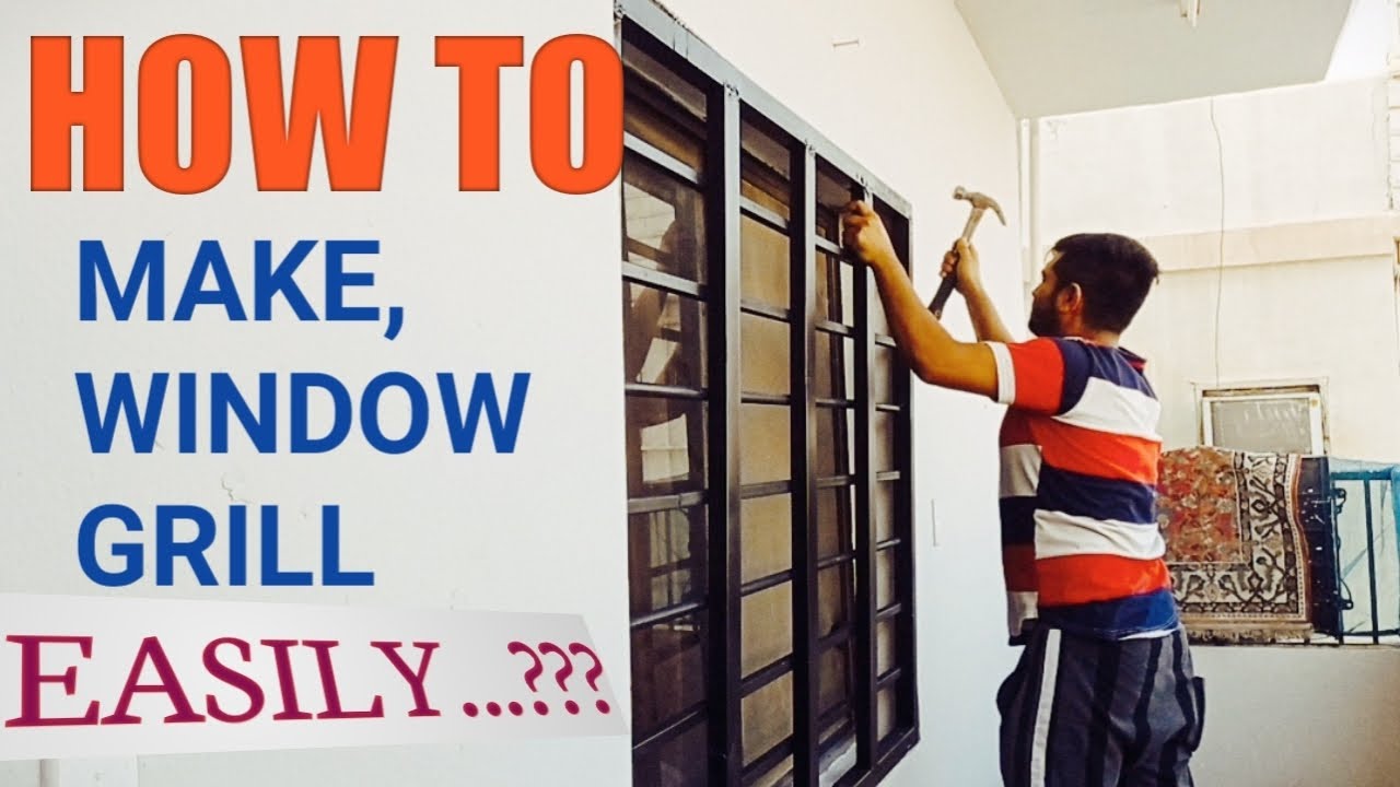 how to make window grill easily, fix it easy - YouTube