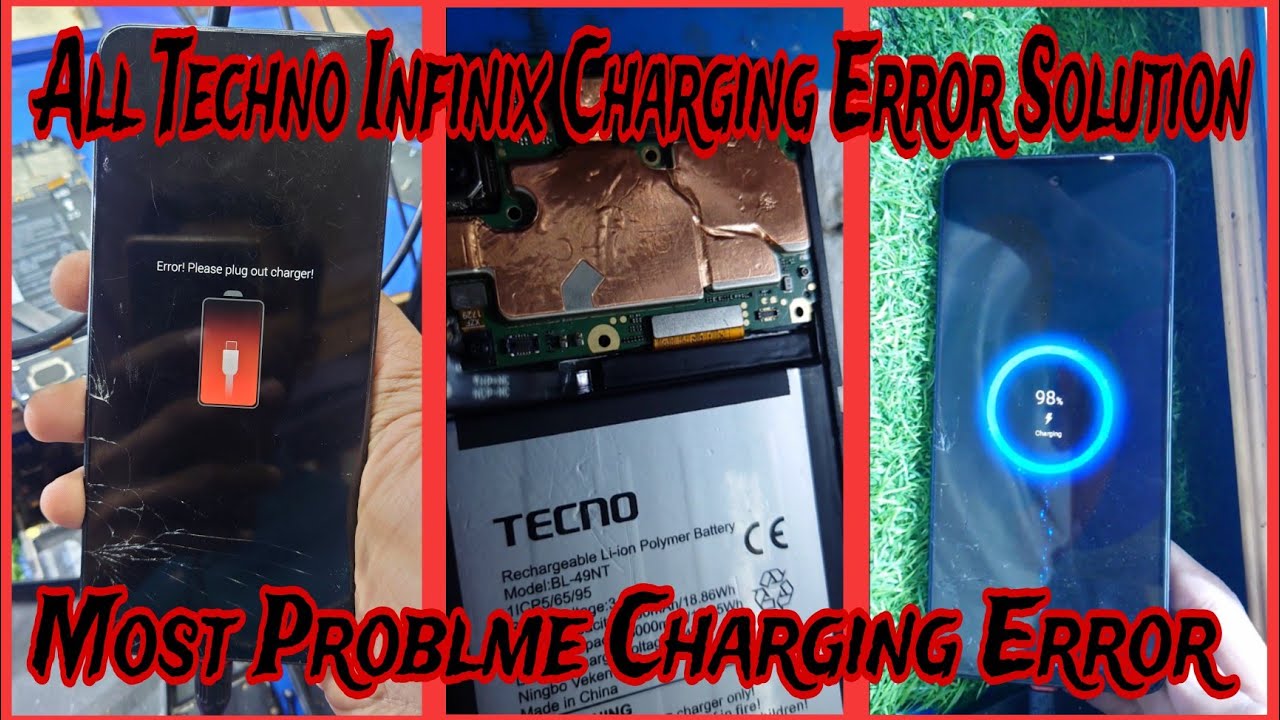 All Tecno Infinix Itel Charging Error Solution / Infinix Smart 8 Charging Error Solution - YouTube