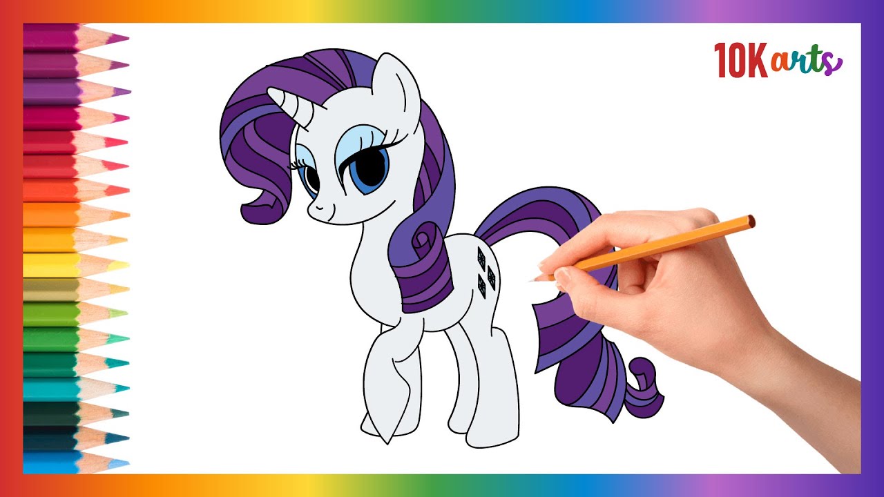 Cara Mewarnai Kuda Poni Rarity#3 Lihat Ke Kamu - YouTube