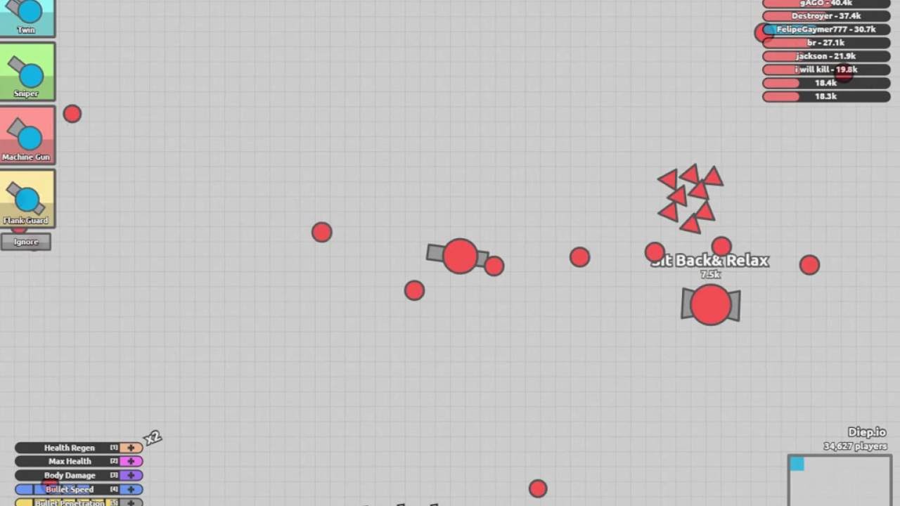 DIEP.IO FLANK GUARD - YouTube