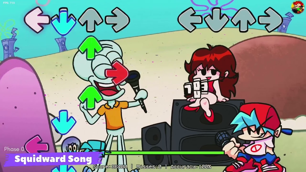 Squidward song FNF - Friday Night Funkin' - The Squidward Tricky Mod ...