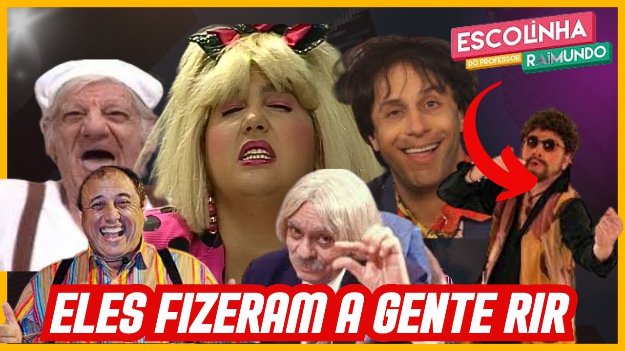 NOSTALGIA com os Melhores PERSONAGENS da Escolinha do Professor ...