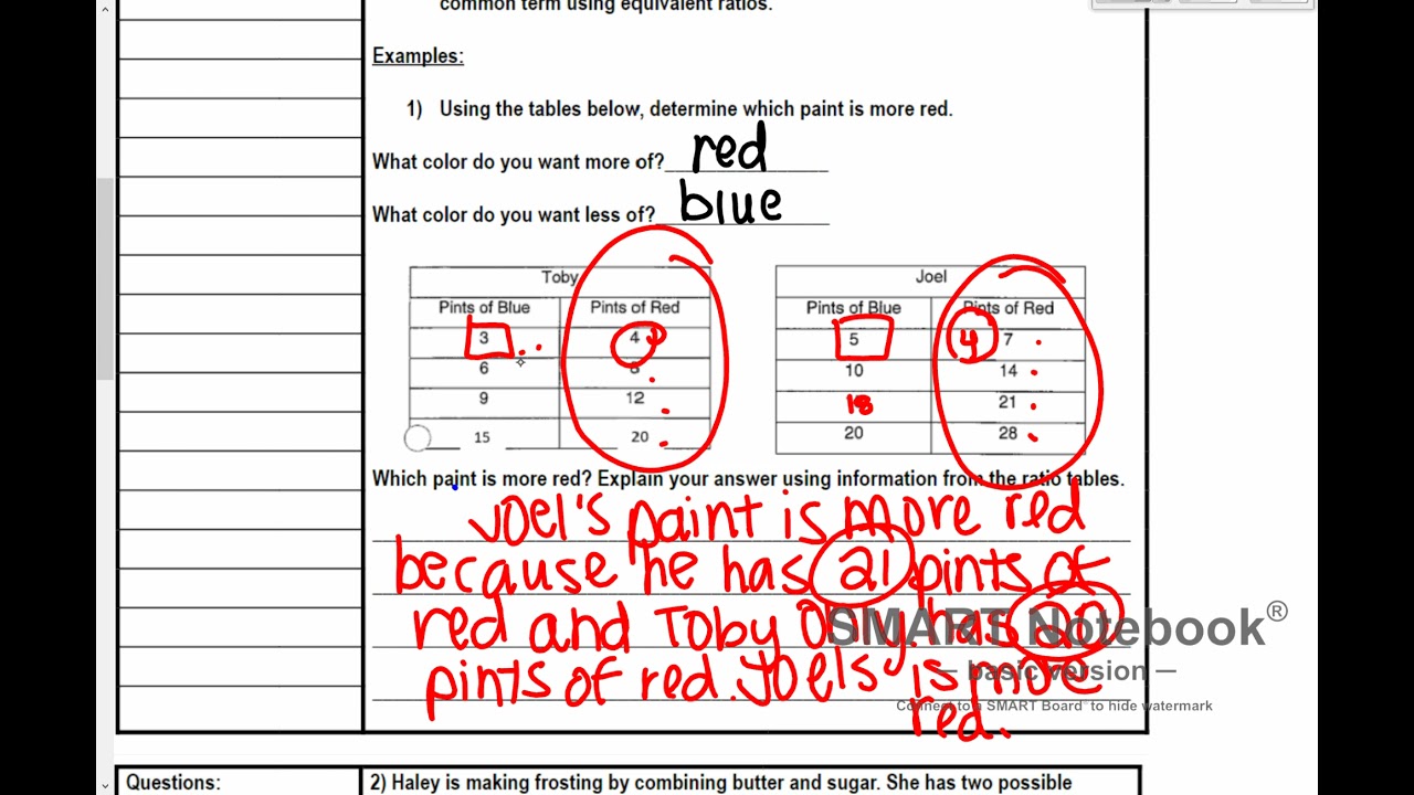 Comparing Ratio Tables Video Notes YouTube comparing-ratio-tables-video-notes-youtube