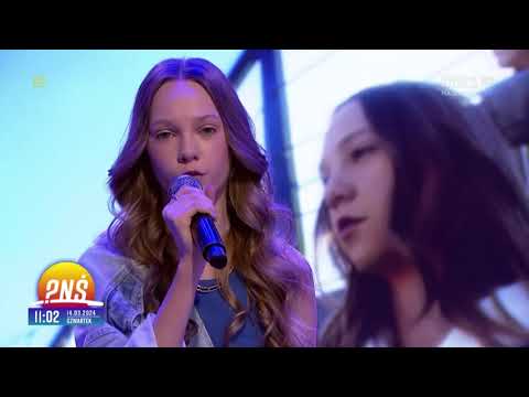 MAJA KRZYŻEWSKA (JESC 2023 🇵🇱)  - „BŁĘKITNY” - LIVE - premiera w Pytaniu Na Śniadanie - 14.03.2024