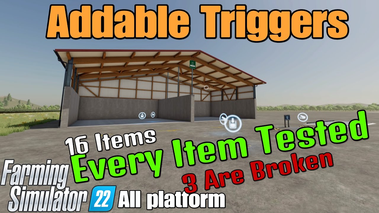 Addable Triggers / FS22 mod for all platforms - YouTube