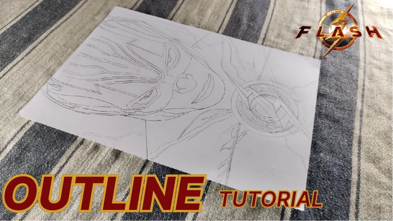 how to draw the flash|the flash drawing|the flash drawing easy - YouTube