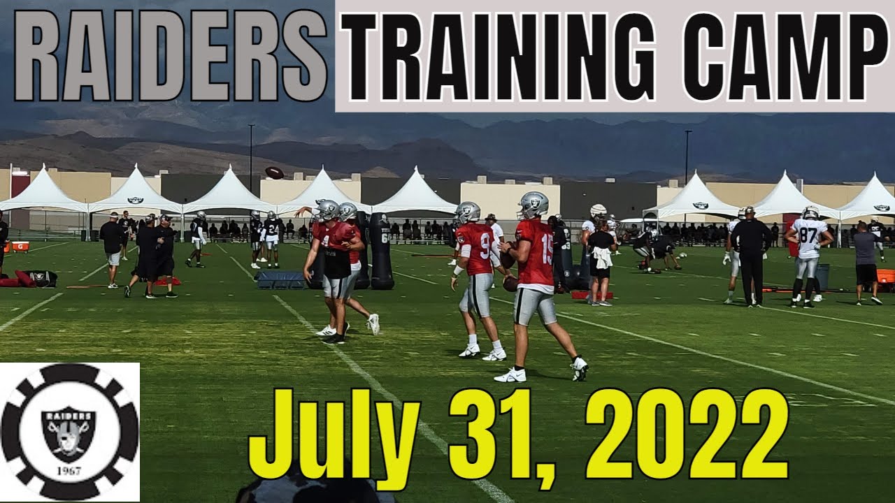 Las Vegas Raiders Training Camp 07 31 22 - YouTube