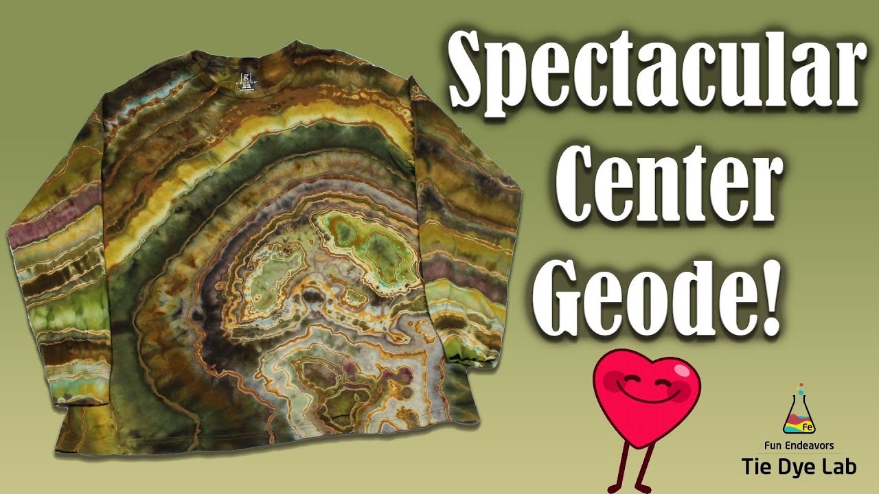 Tie-Dye Designs: Reverse Dyed Ice Dyed Geode [OWB] - YouTube