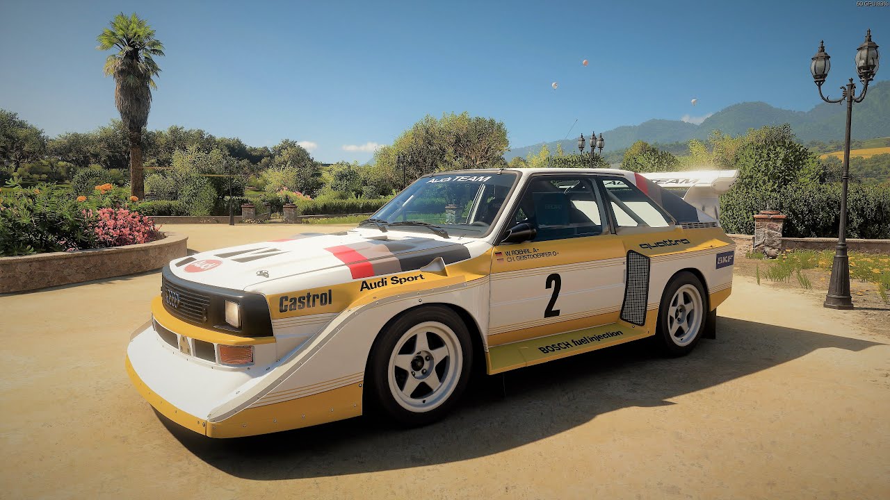 Forza Horizon 5 . Audi #2 Sport Quattro S1 1986 . Car Show Speed Jump ...