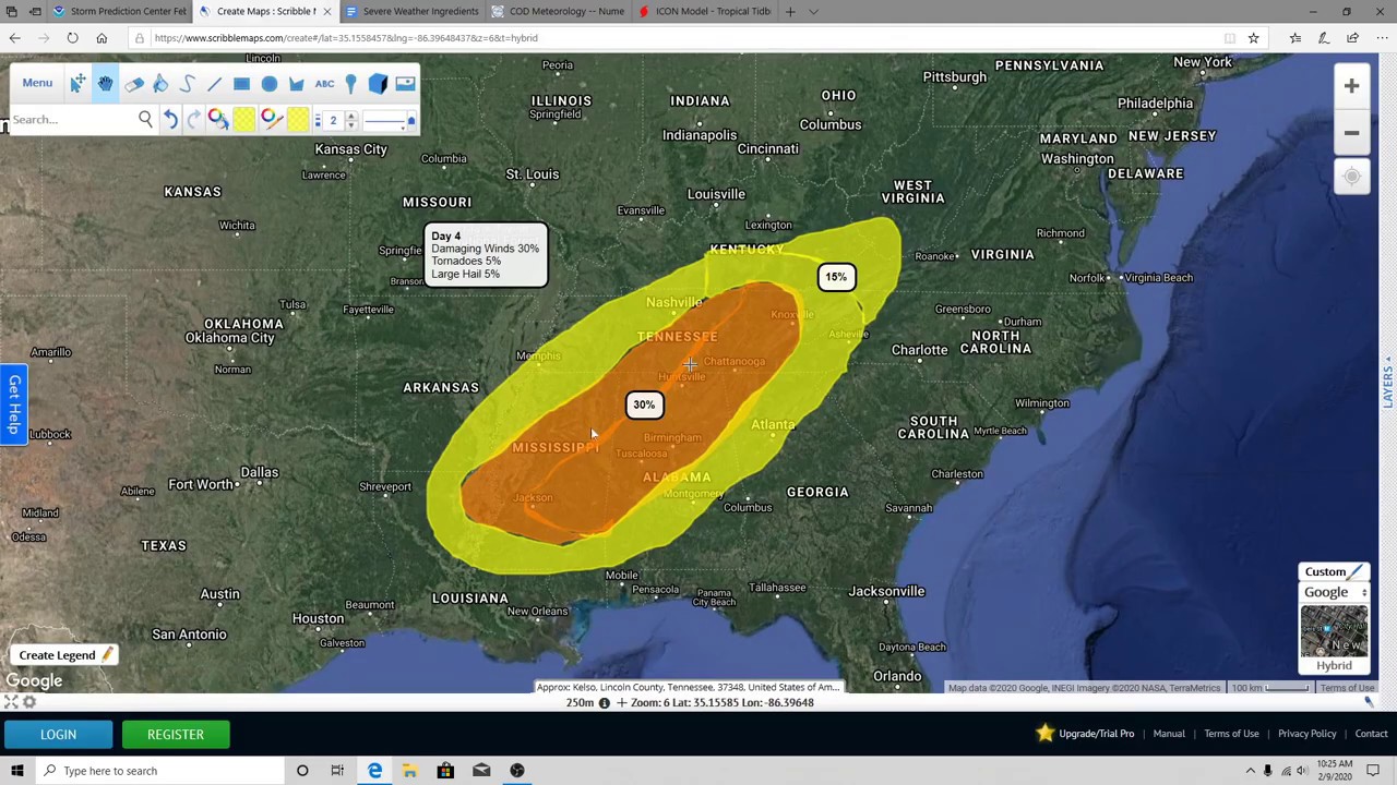 Potential Severe Weather Outbreak for Dixie Alley Up to Lower Ohio ...