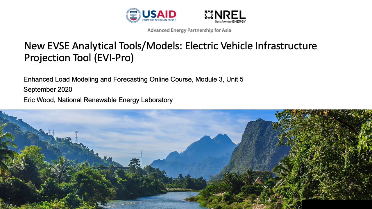 Unit 5, Segment 1: New EVSE Analytical Tools/Models: EVSE ...