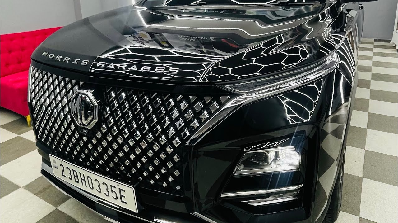 Black MG HECTOR Ceramic coated with 10H Graphene. Warranty of 5 yrs ...